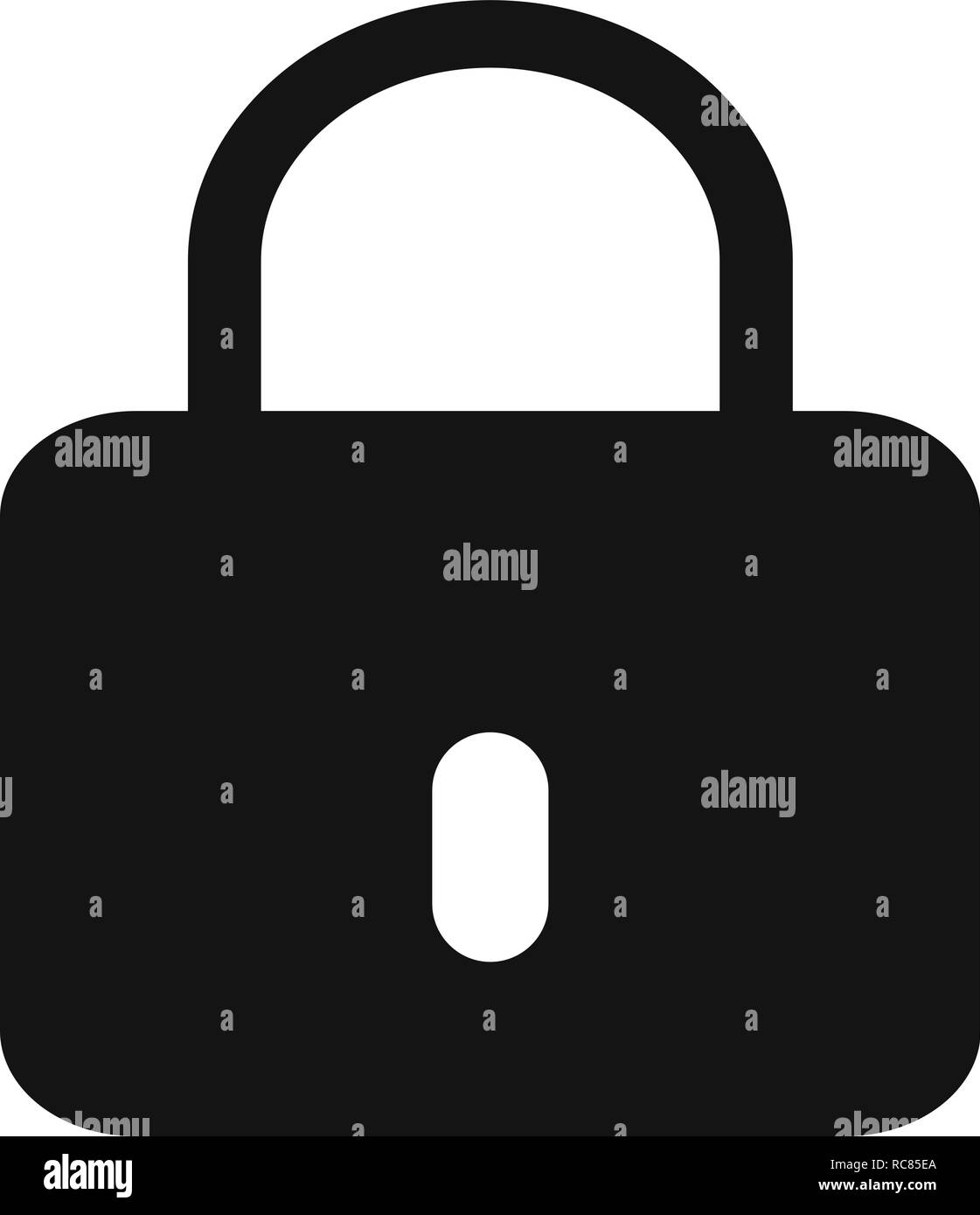 Vector Lock Icon Stock Vector Image & Art - Alamy