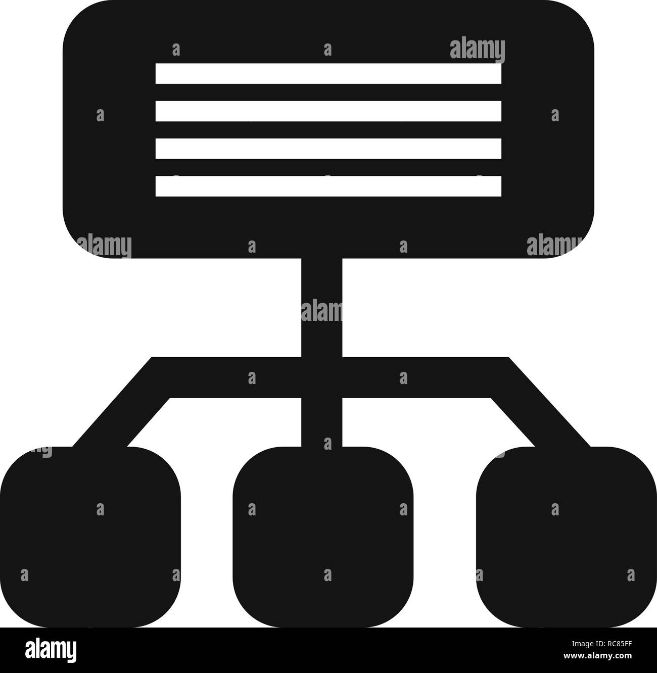 Vector Sitemap Icon Stock Vector Image & Art - Alamy