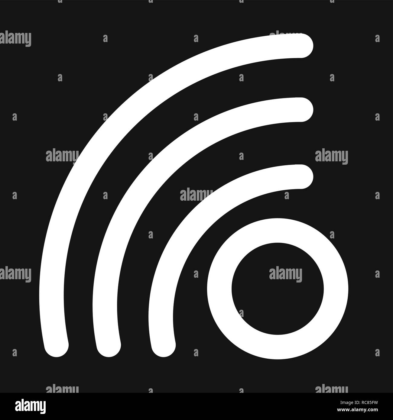 Vector RSS Feed Icon Stock Vector Image & Art - Alamy