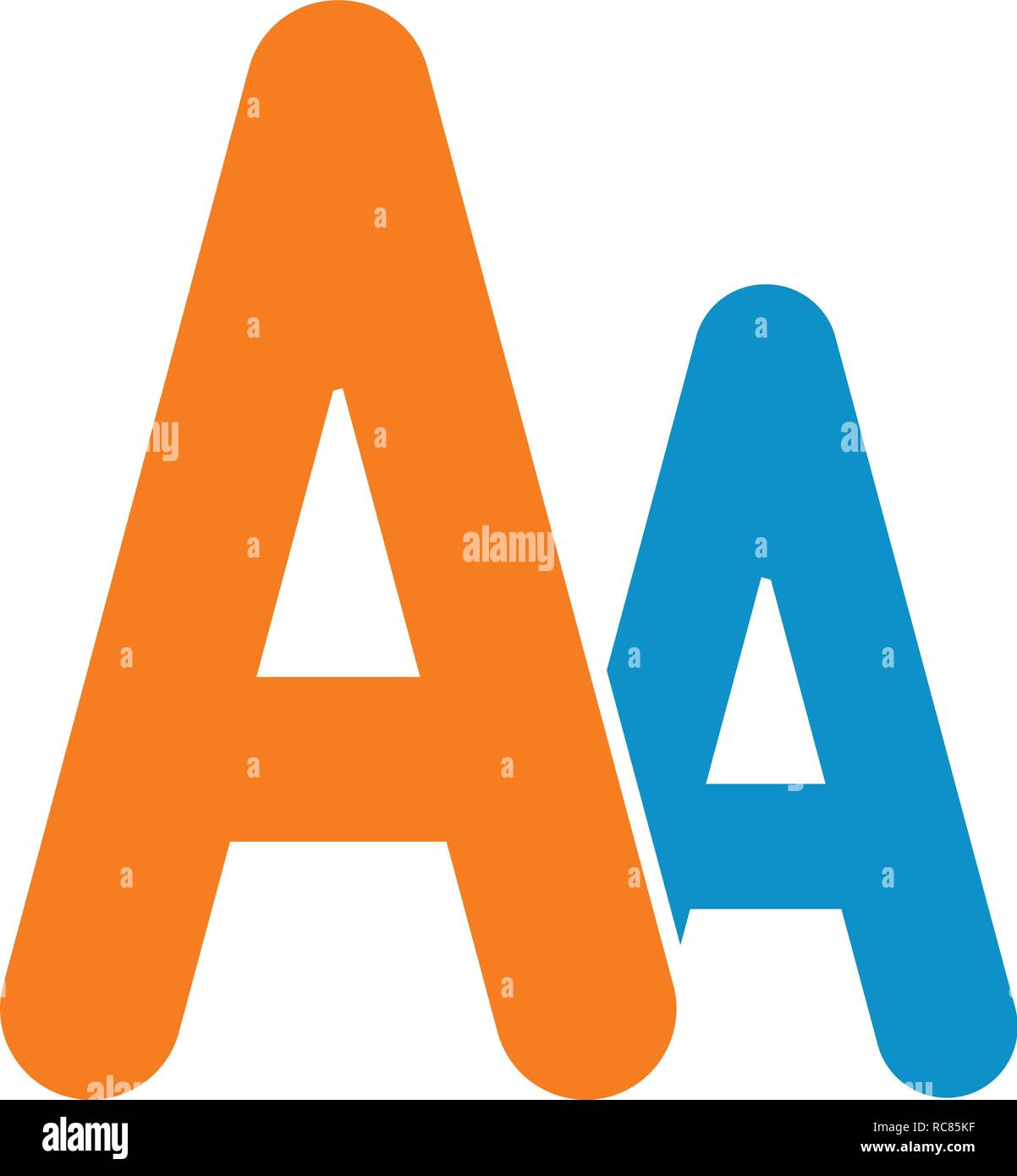 Vector Font Icon Stock Vector Image & Art - Alamy