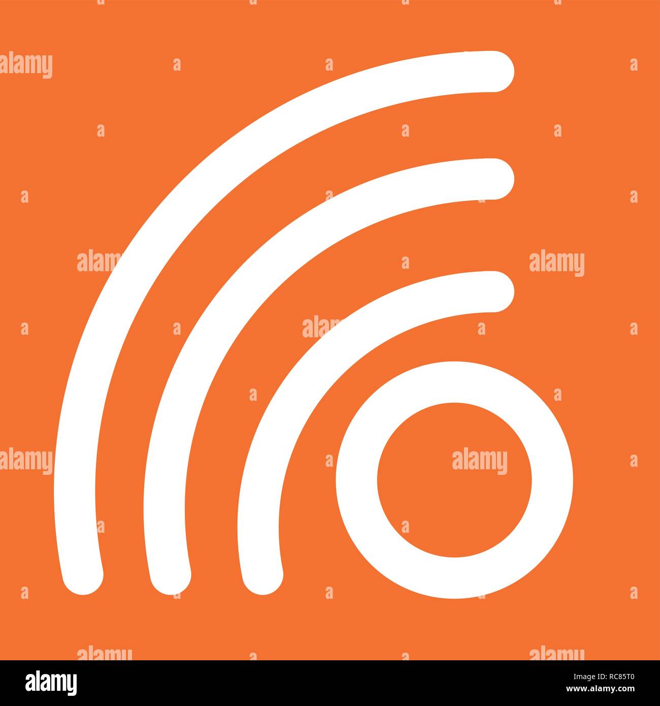 Vector RSS Feed Icon Stock Vector Image & Art - Alamy