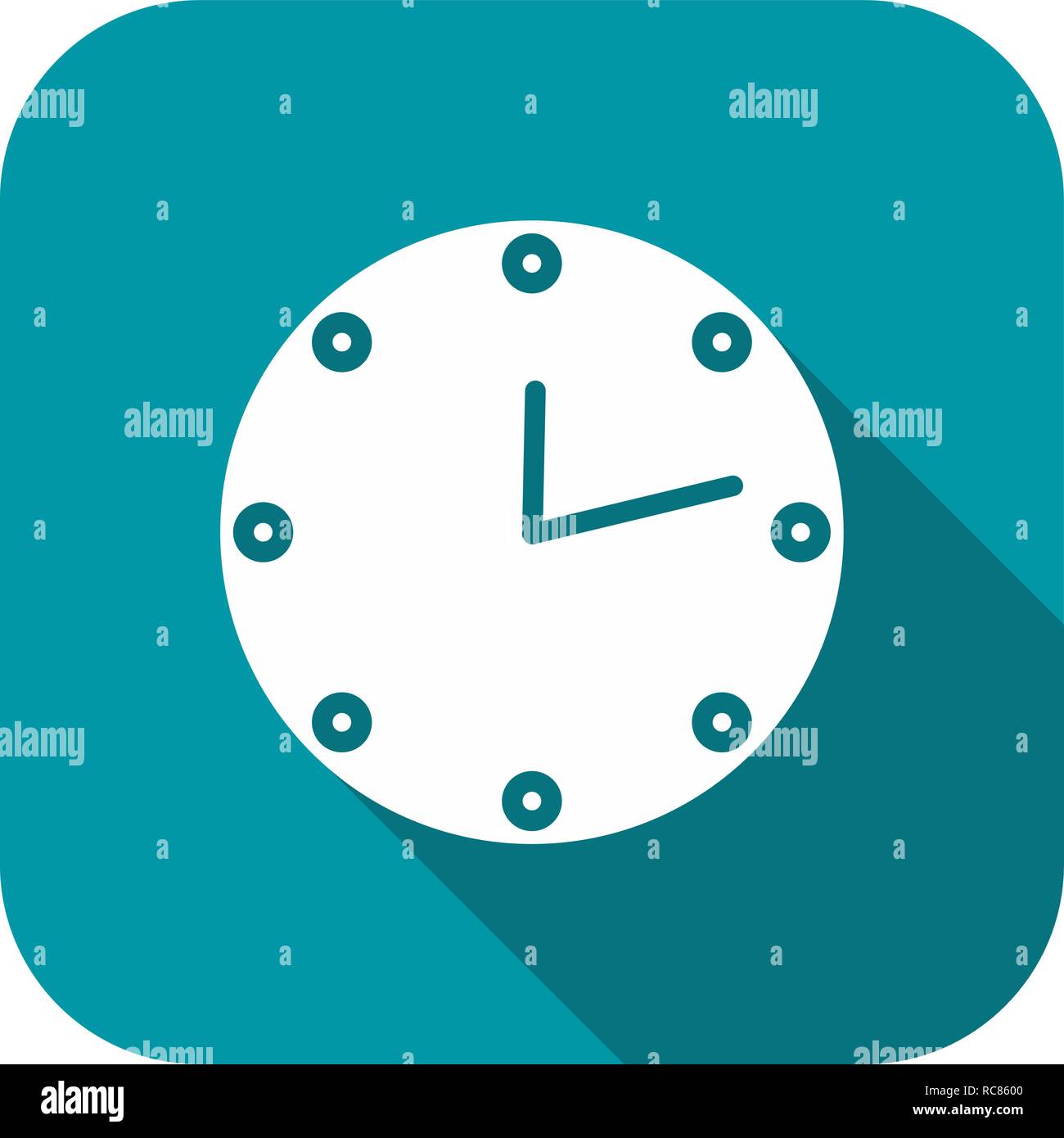 Vector Clock Icon Stock Vector Image & Art - Alamy