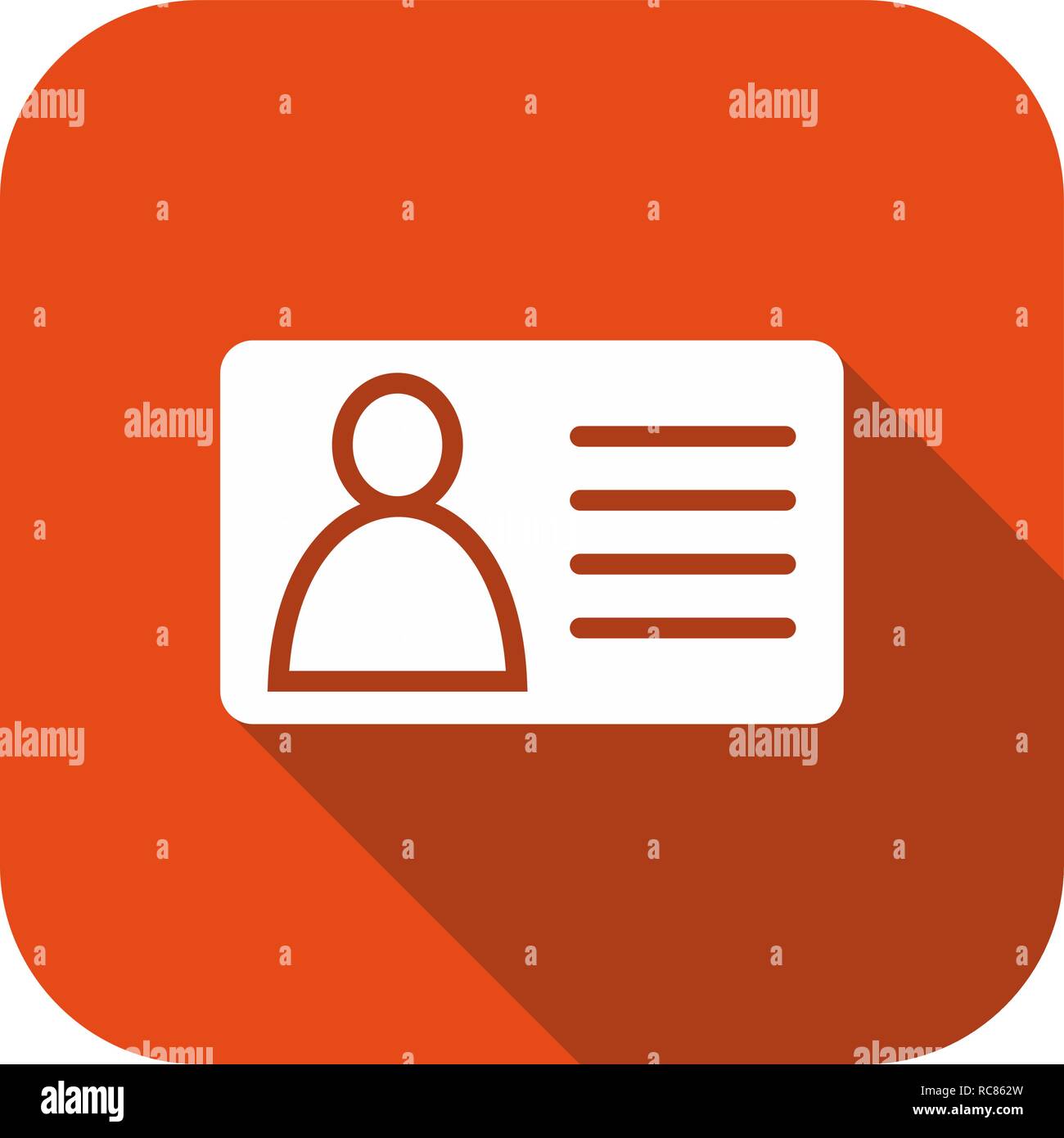 Vector Identity Card Icon Stock Vector Image & Art - Alamy