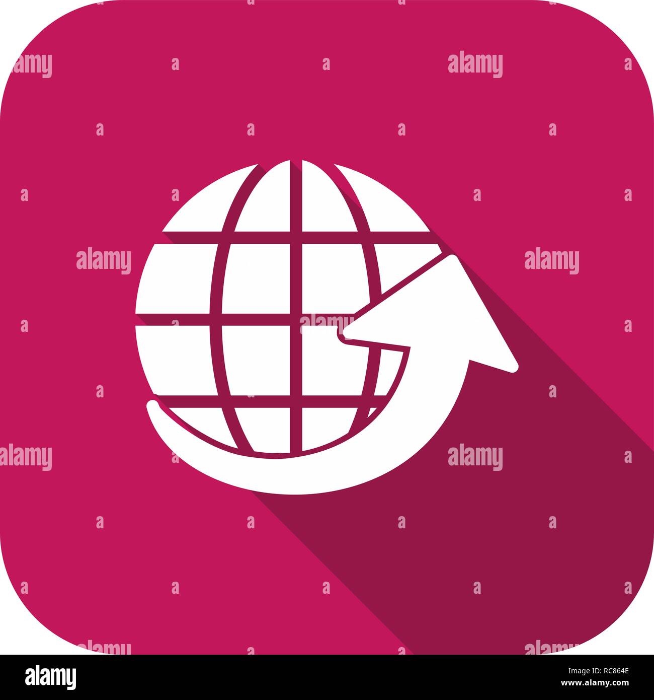 Vector Around the World Icon Stock Vector Image & Art - Alamy