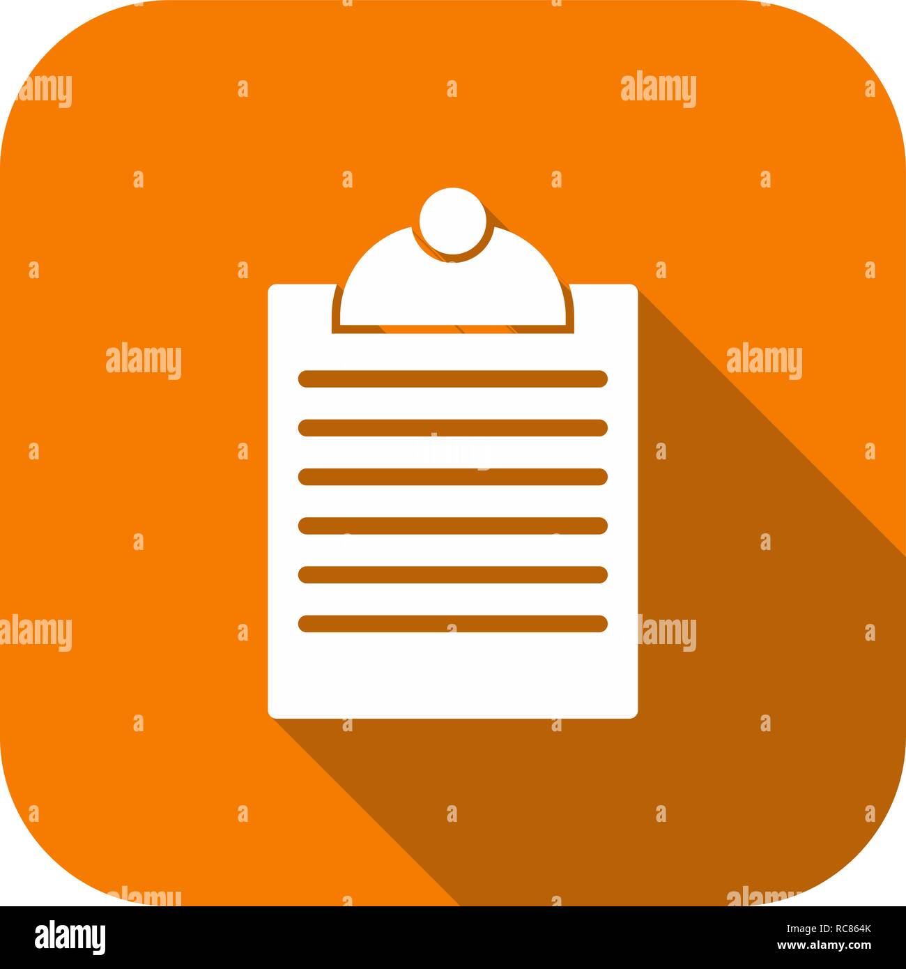 Clipboard icon linear vector Stock Vector Images - Alamy