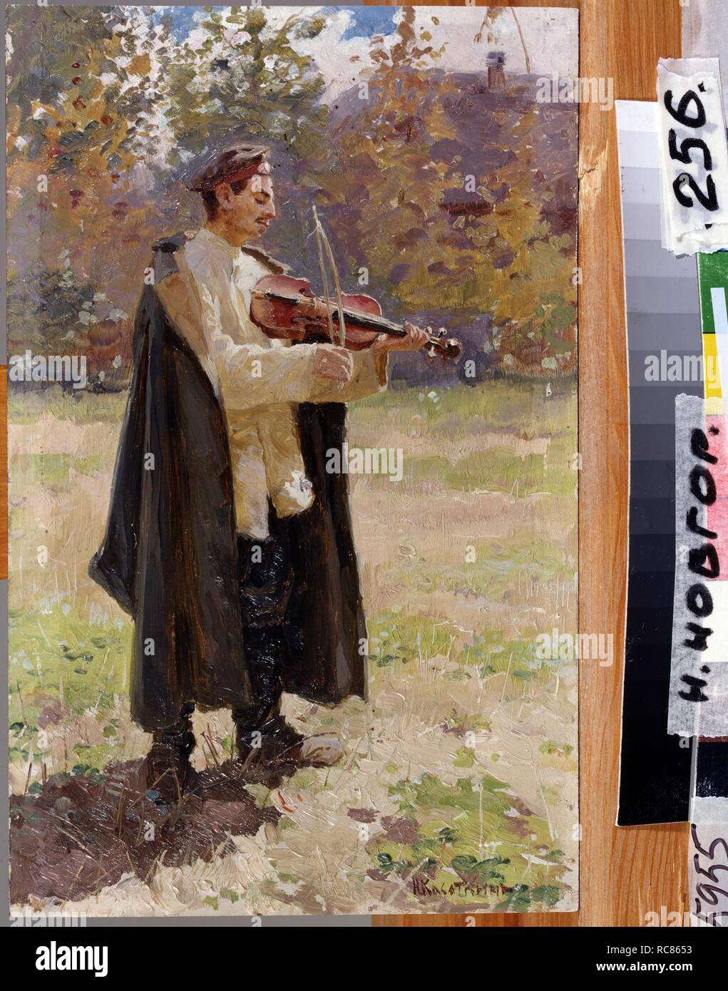 Home Song. Soldier Playing Violin. Museum: State Art Museum, Nizhny ...