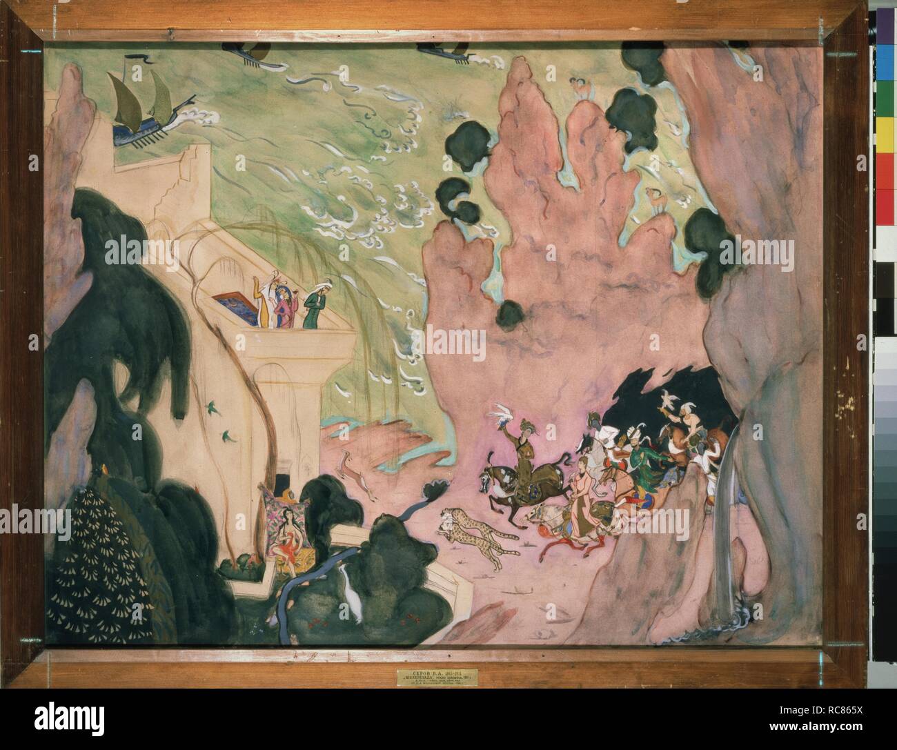 Curtain design for the ballet Sheherezade by N. Rimsky-Korsakov. Museum ...