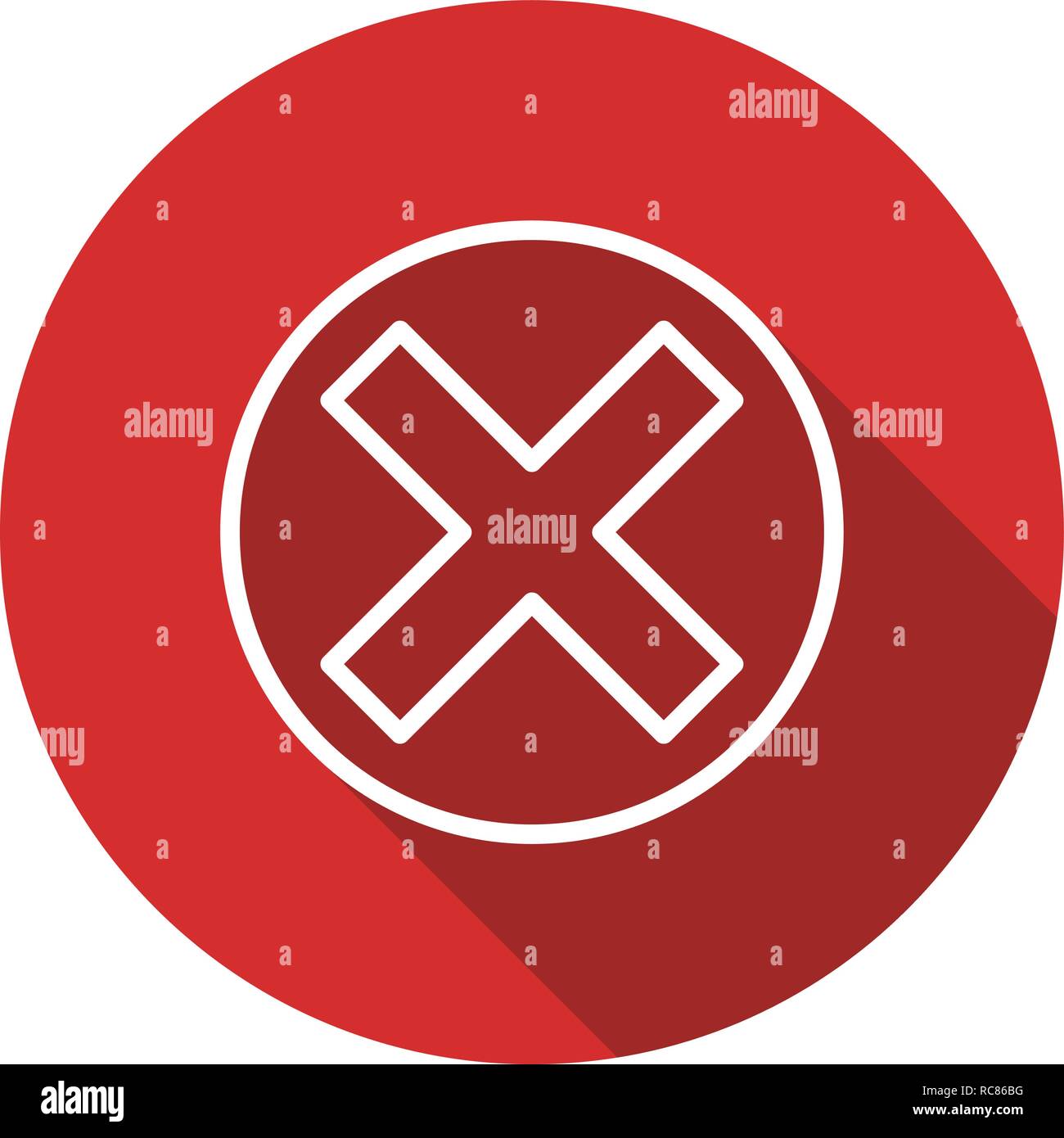 Vector Cancel Icon Stock Vector Image & Art - Alamy