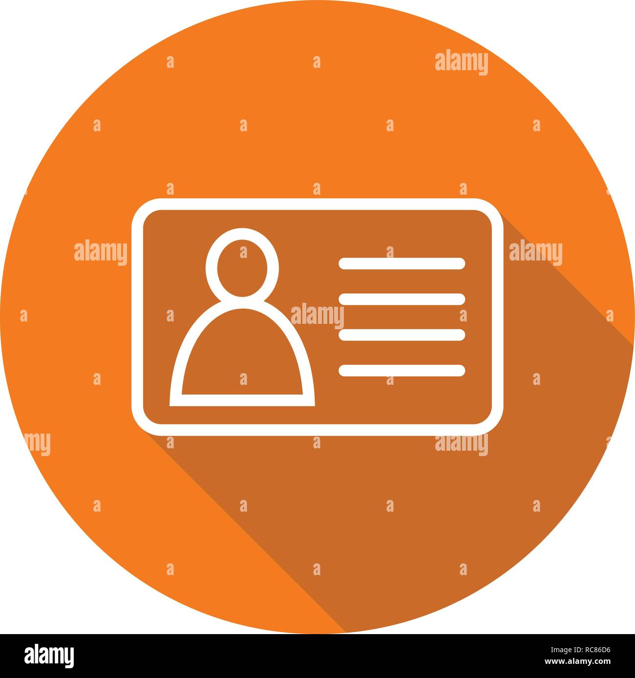 Vector Identity Card Icon Stock Vector Image & Art - Alamy