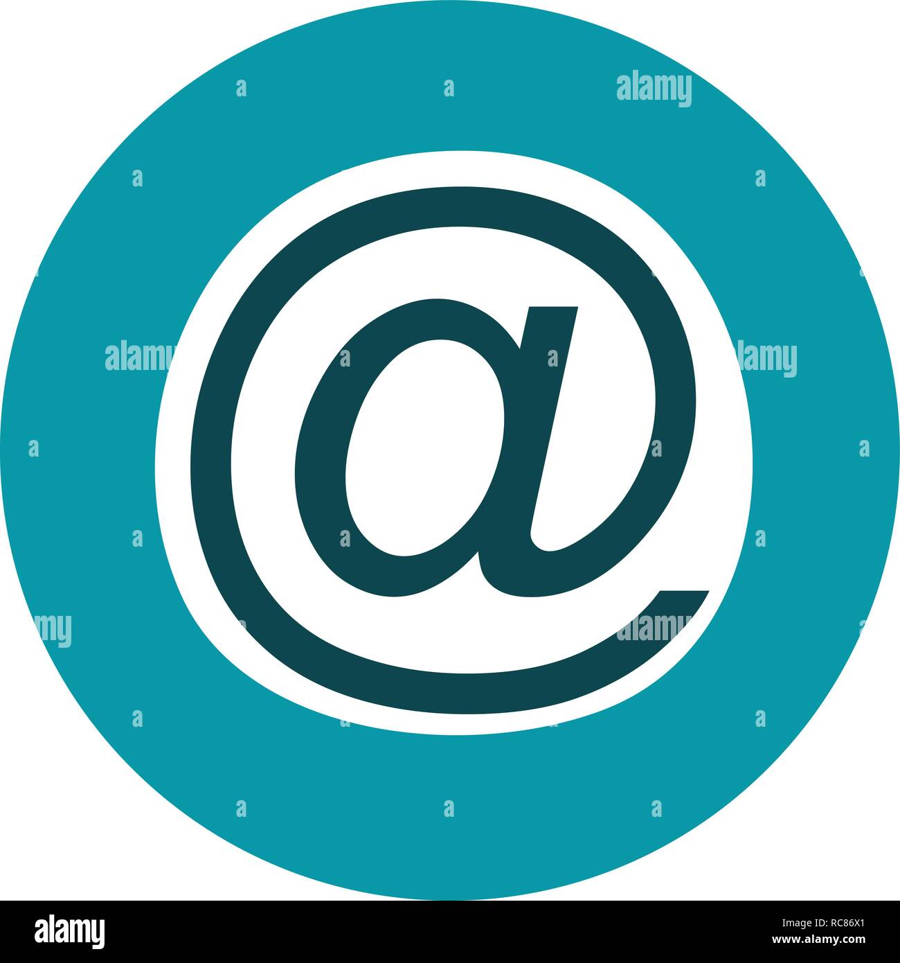 Vector Email Address Icon Stock Vector Image & Art - Alamy