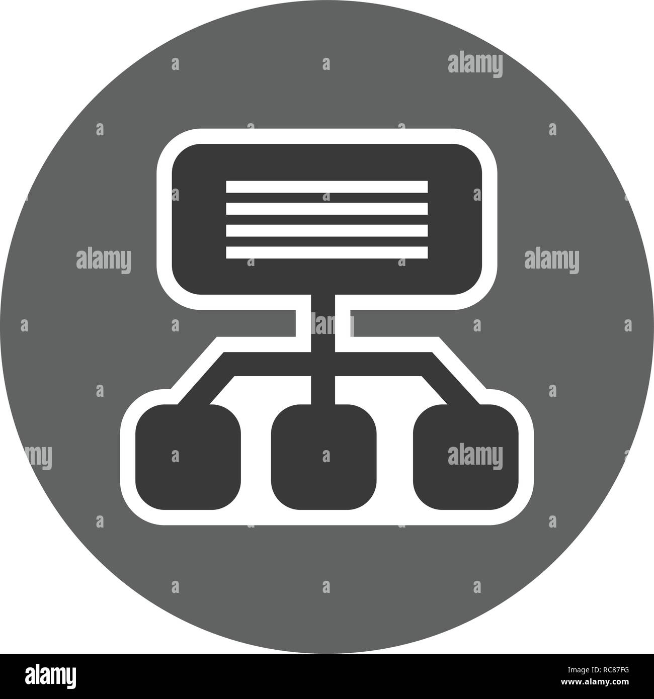 Vector Sitemap Icon Stock Vector Image & Art - Alamy