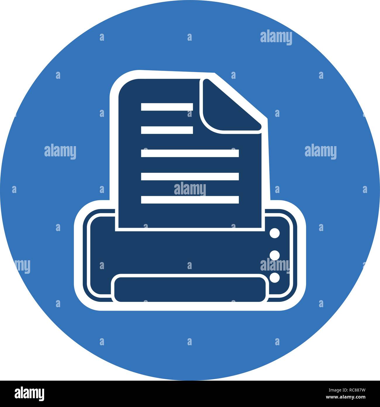 Vector Print Icon Stock Vector Image & Art - Alamy