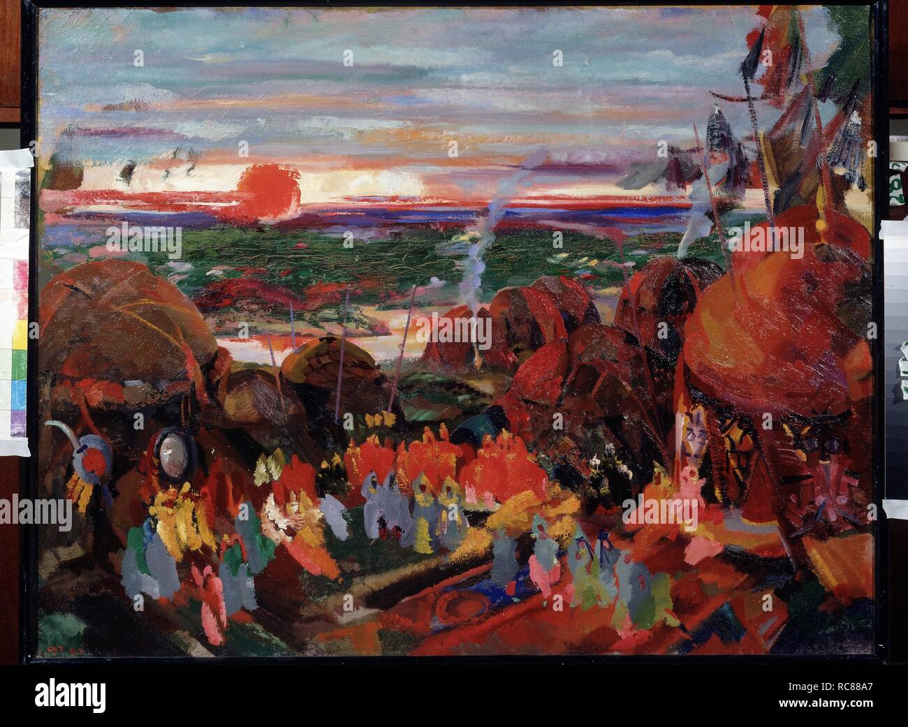 The Polovtsian camp. Stage design for the opera Prince Igor by A ...