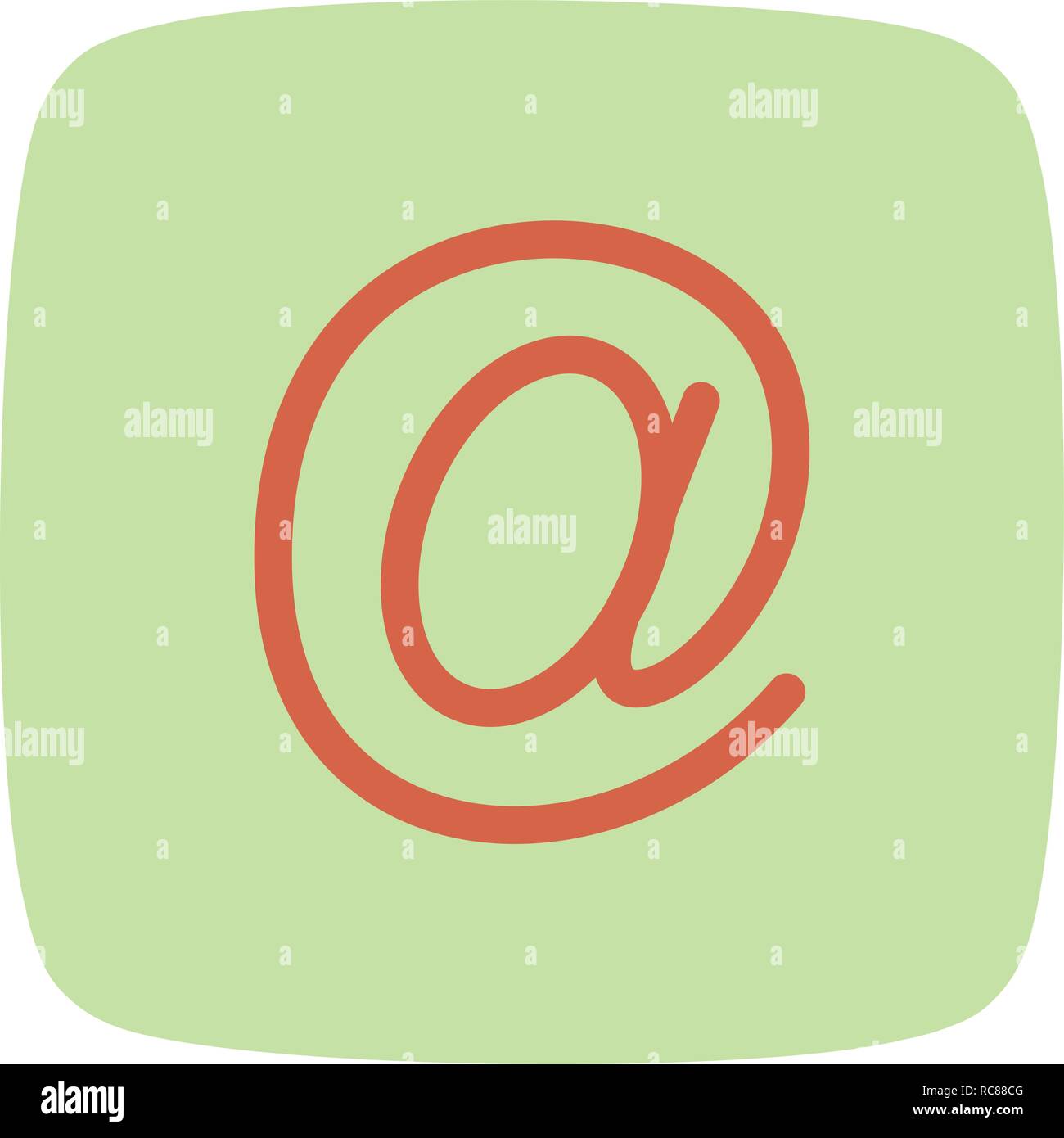 Vector Email Address Icon Stock Vector Image & Art - Alamy