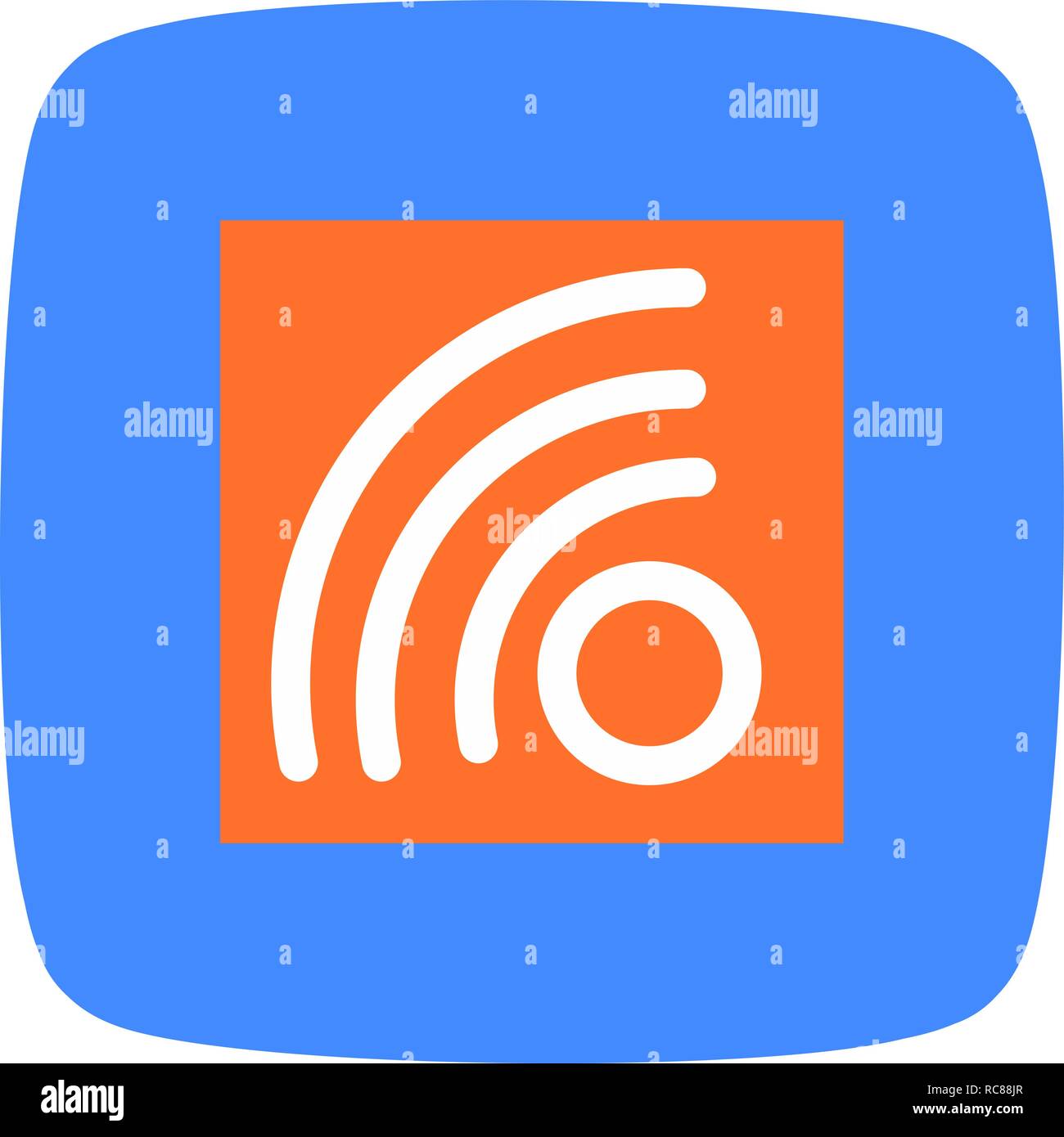 Vector RSS Feed Icon Stock Vector Image & Art - Alamy