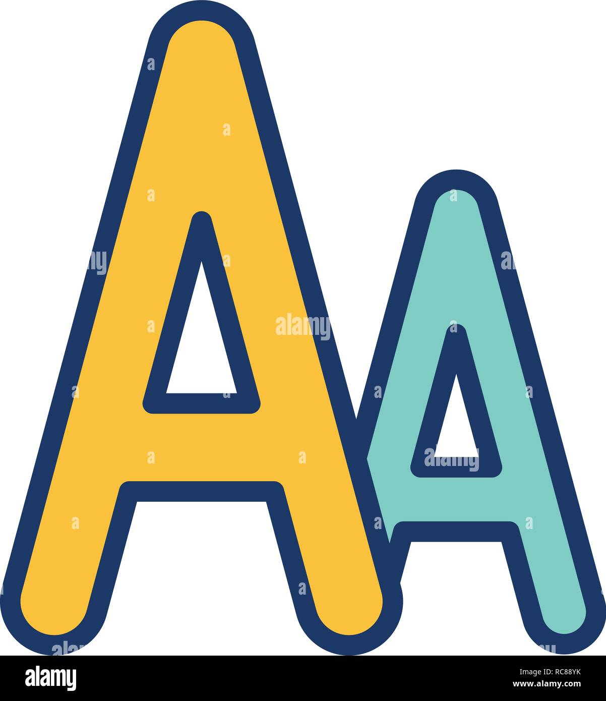Vector Font Icon Stock Vector Image & Art - Alamy