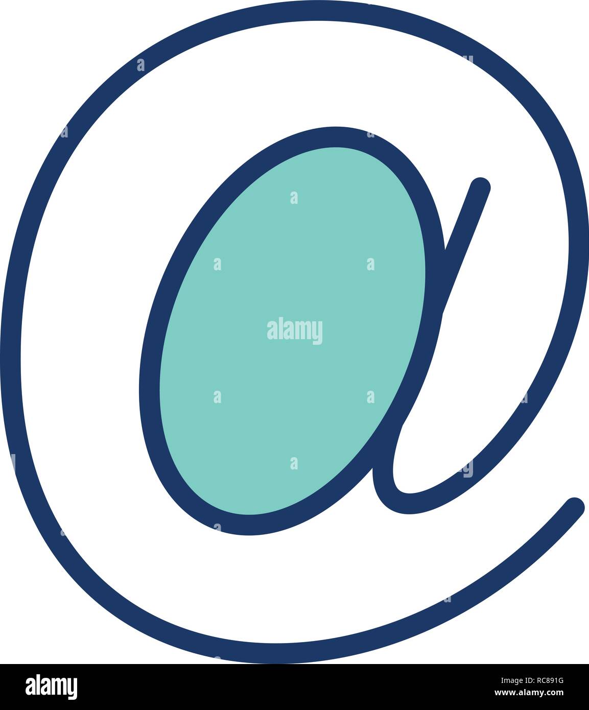 Vector Email Address Icon Stock Vector Image & Art - Alamy