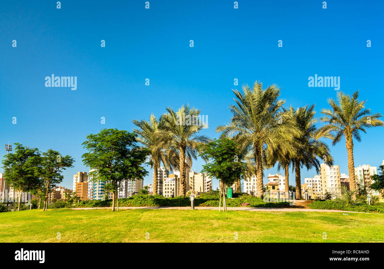 Boulevard Park in Salmiya, Kuwait Stock Photo - Alamy