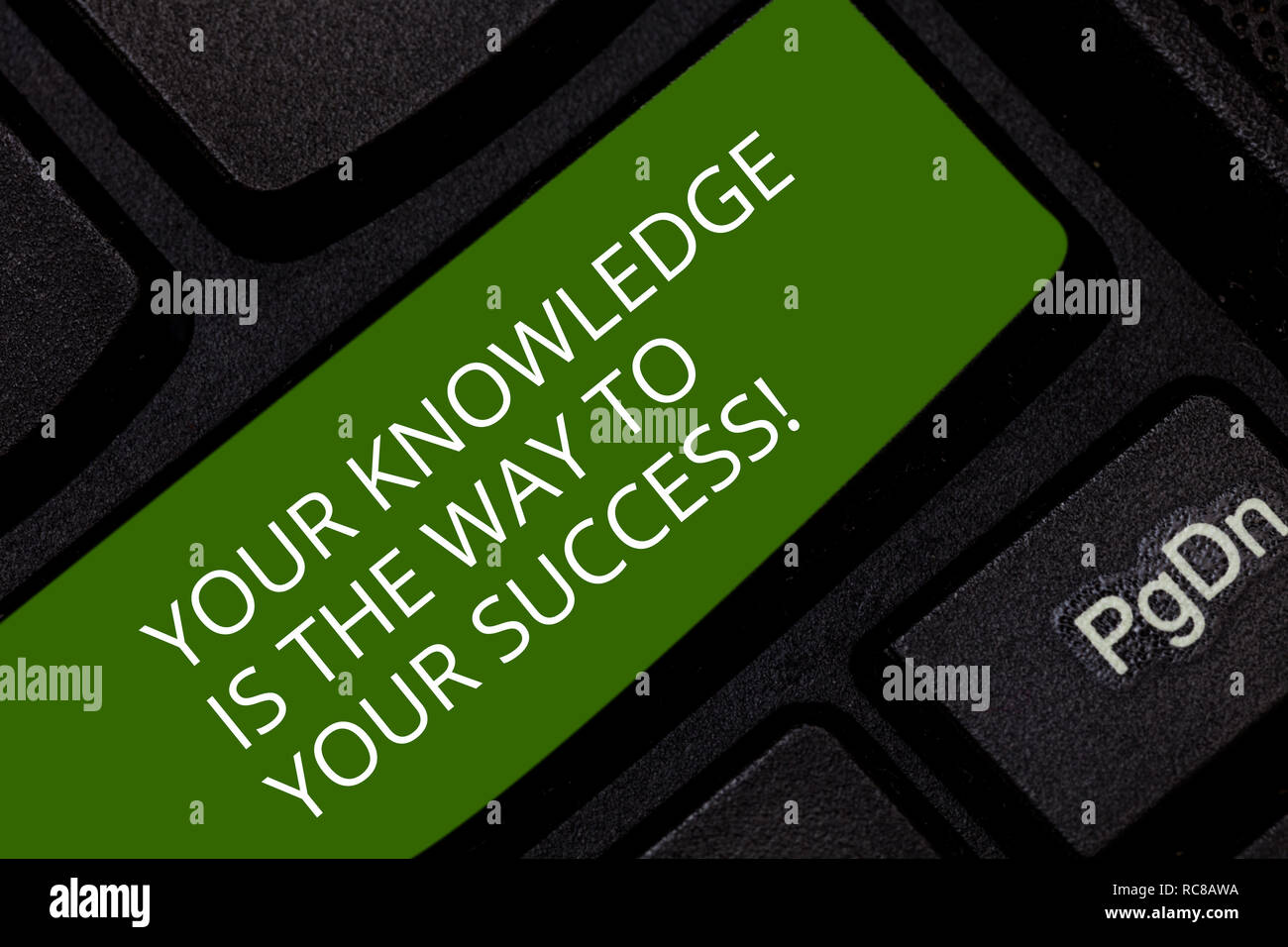 Conceptual hand writing showing Your Knowledge Is The Way To Your ...