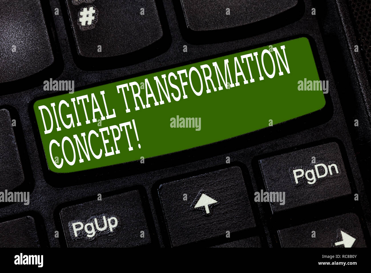 Conceptual hand writing showing Digital Transformation Concept ...