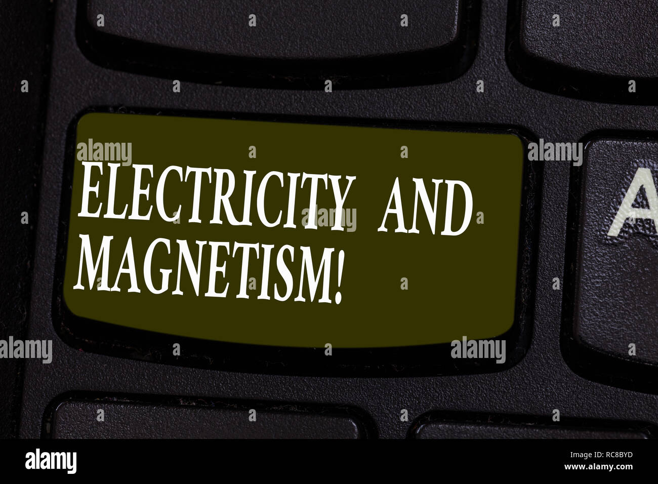 Conceptual hand writing showing Electricity And Magnetism. Business ...