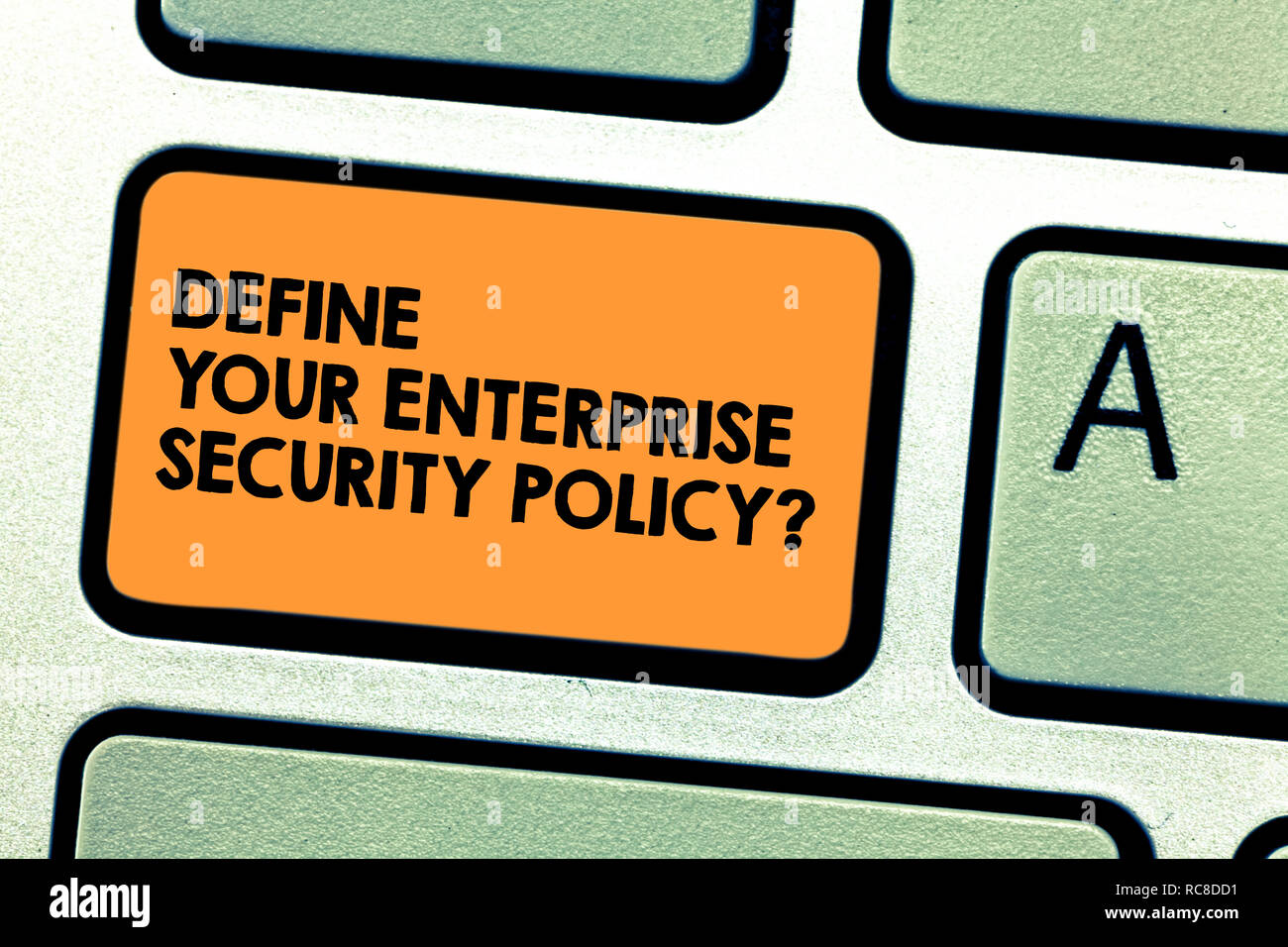 Handwriting text Define Your Enterprise Security Policy. Concept ...