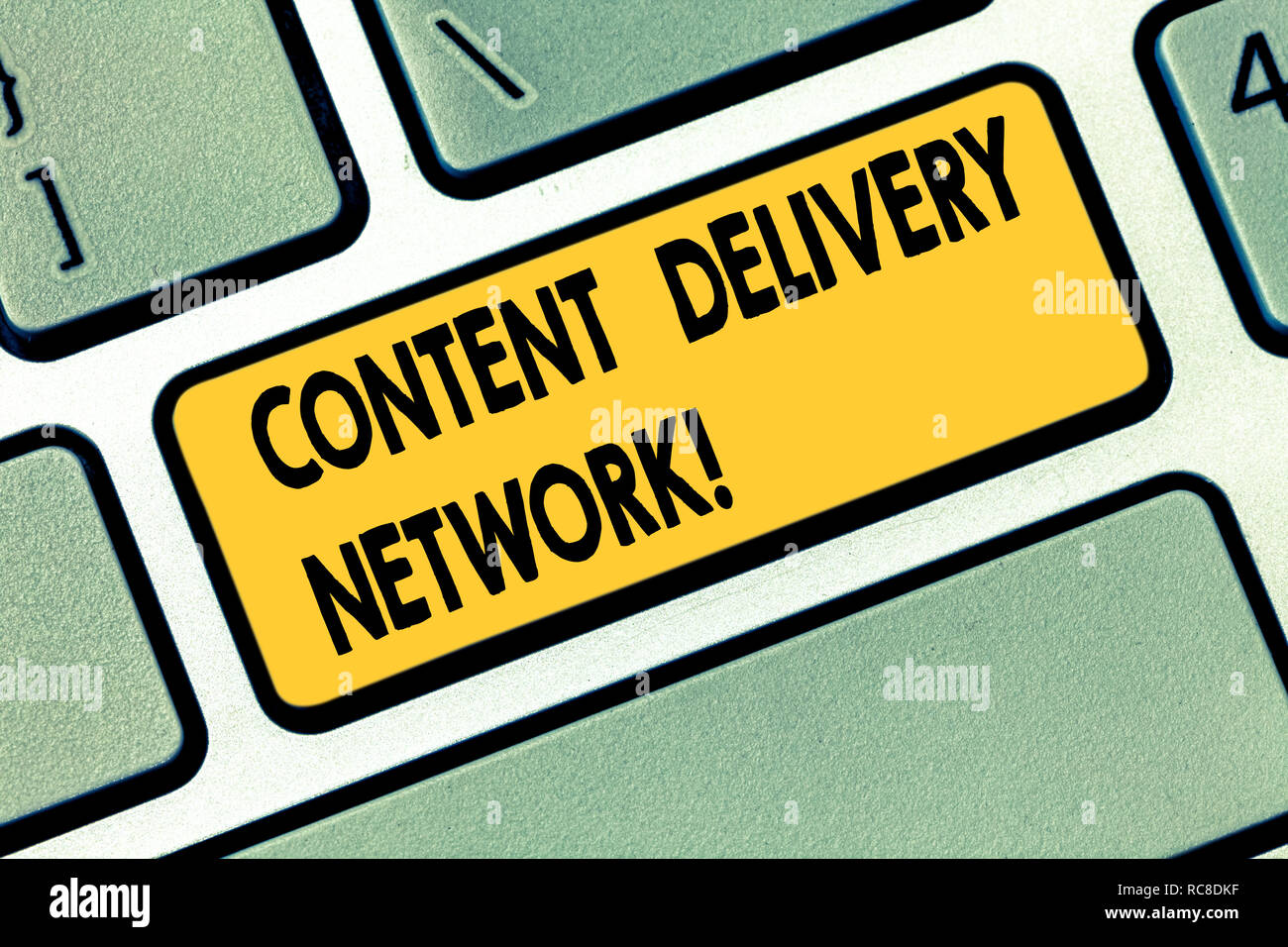 Text sign showing Content Delivery Network. Conceptual photo Geographically dispersed network of ...