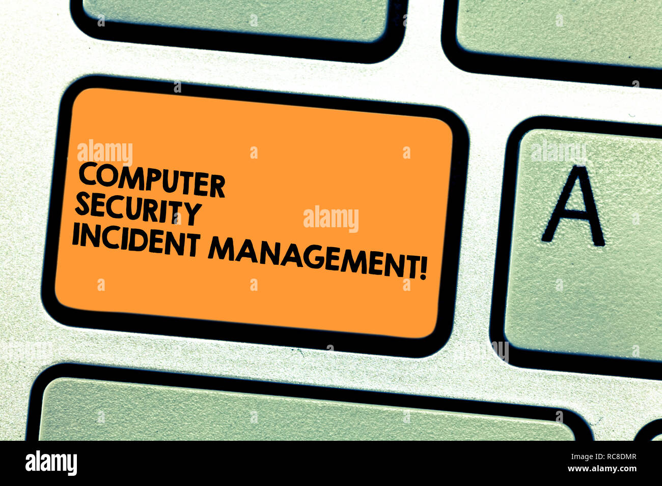 Handwriting text Computer Security Incident Management. Concept meaning ...