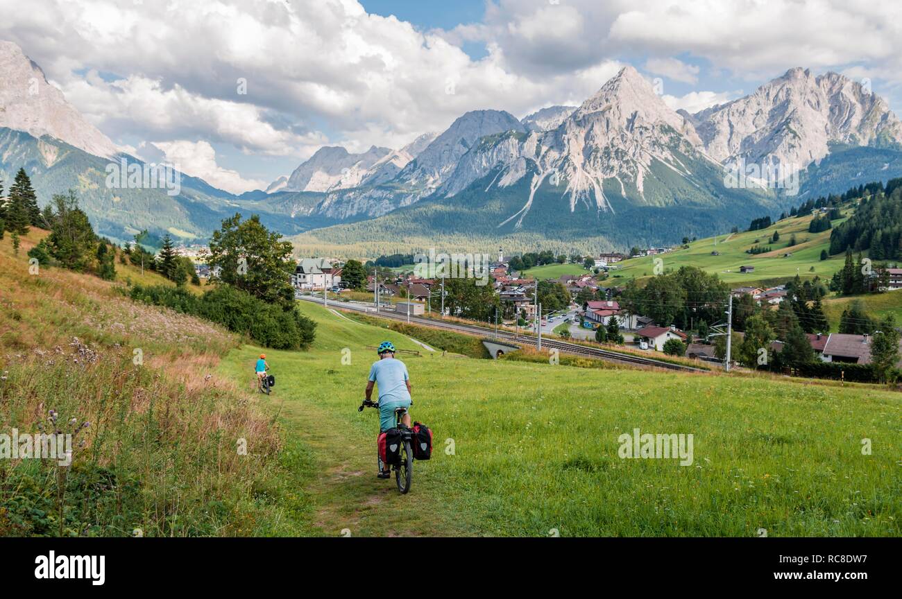 Long distance cycle route via claudia augusta hi-res stock photography ...