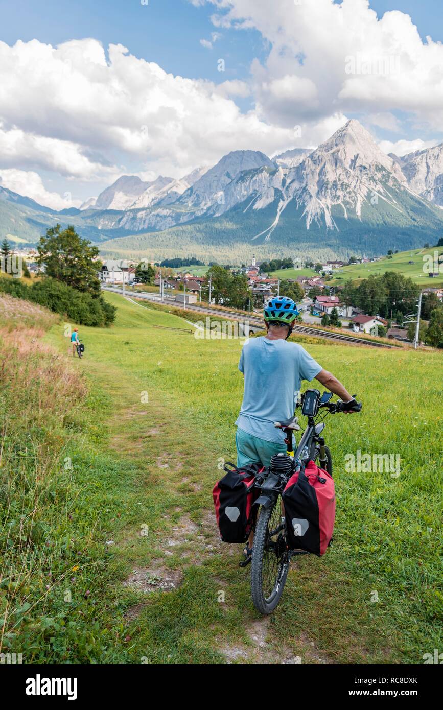 Long distance cycle route via claudia augusta hi-res stock photography ...