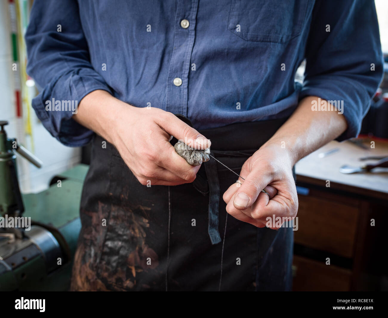 Leatherworker hi-res stock photography and images - Alamy