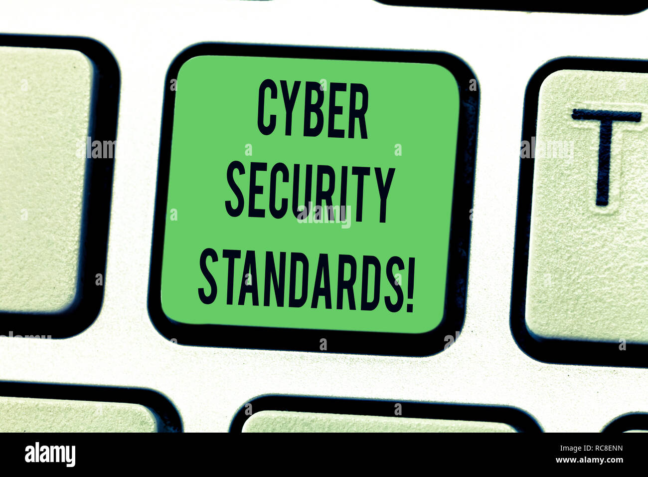 Text sign showing Cyber Security Standards. Conceptual photo Rules for ...