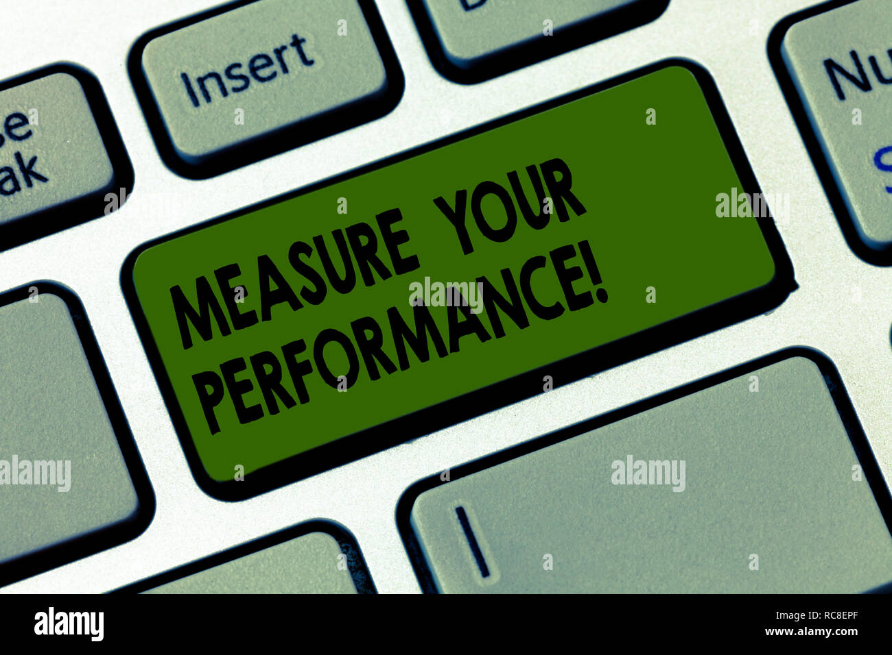 Handwriting text writing Measure Your Perforanalysisce. Concept meaning ...