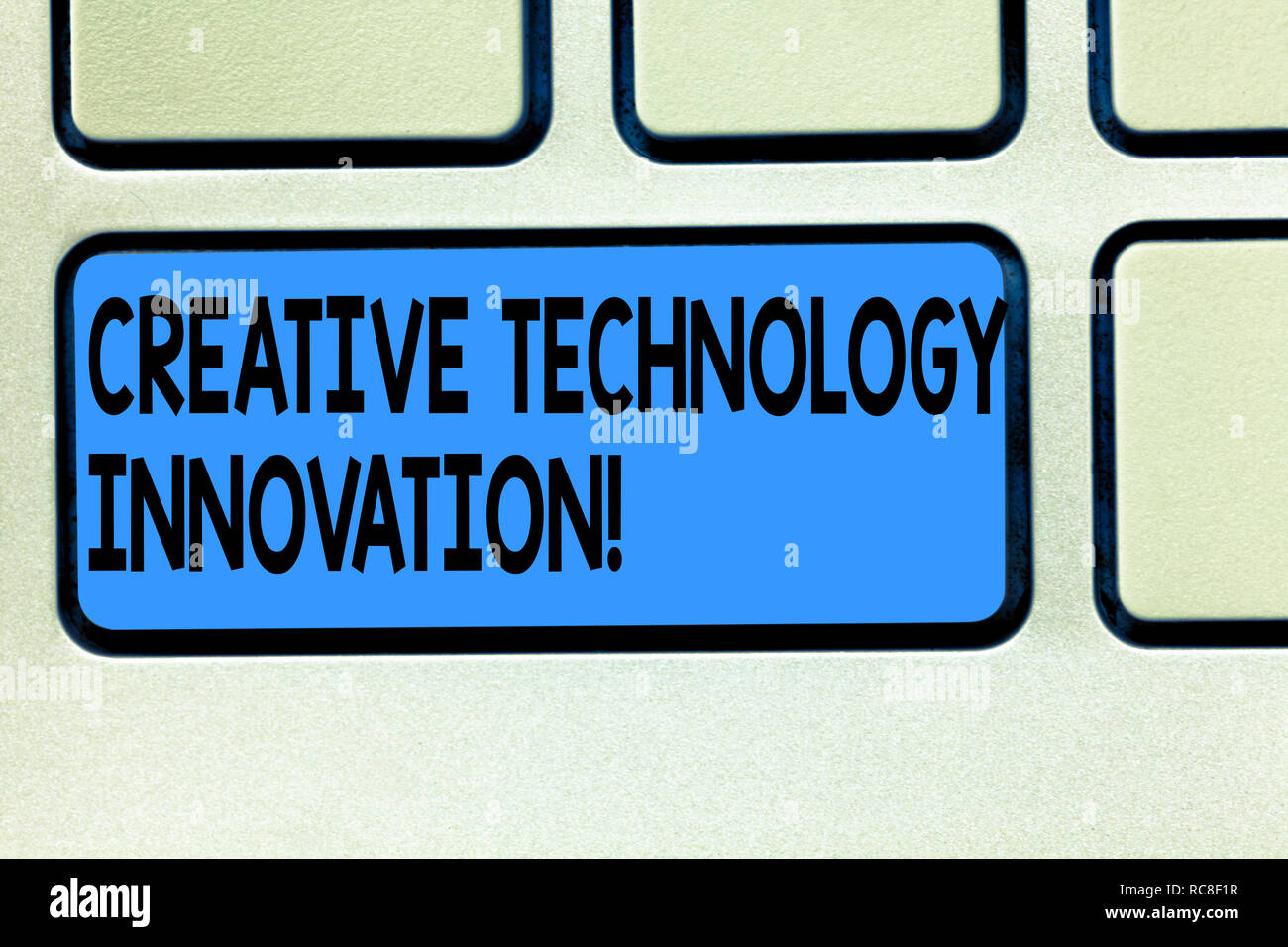 Handwriting text Creative Technology Innovation. Concept meaning ...