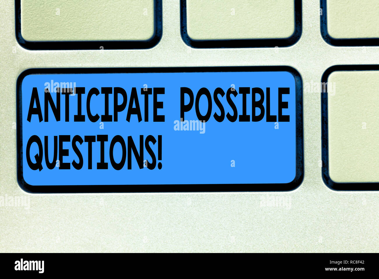 Anticipate possible questions hi-res stock photography and images - Alamy