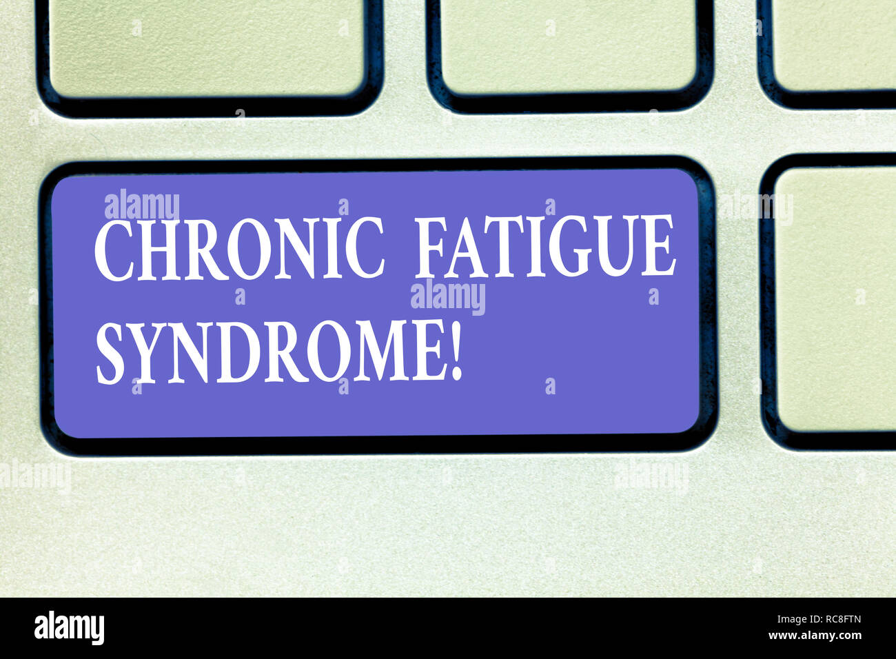 Text sign showing Chronic Fatigue Syndrome. Conceptual photo ...