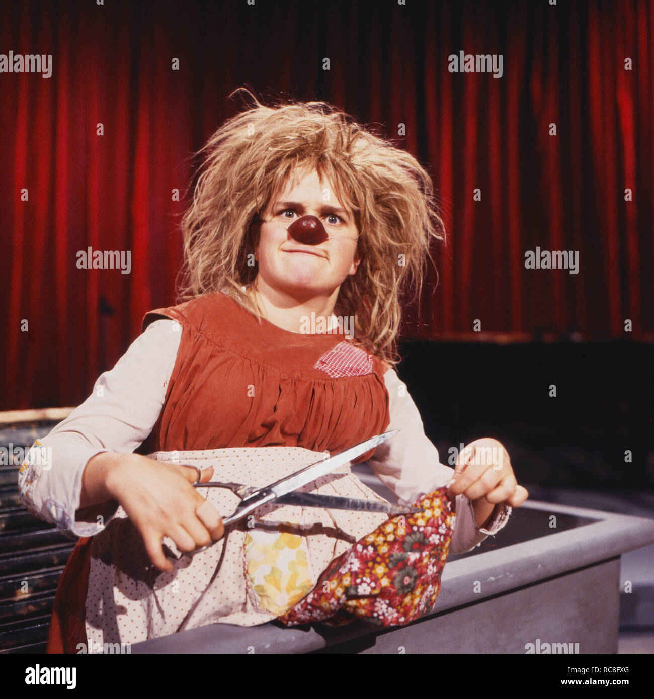 Gardi Hutter, Schweizer Clown Frau, bei einem Auftitt in der ...