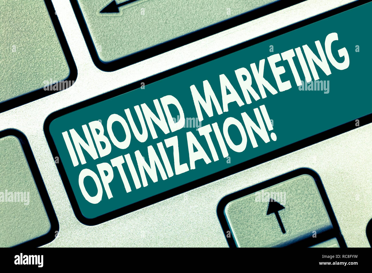 Word Writing Text Inbound Marketing Optimization Business Concept For Process Of Drawing The