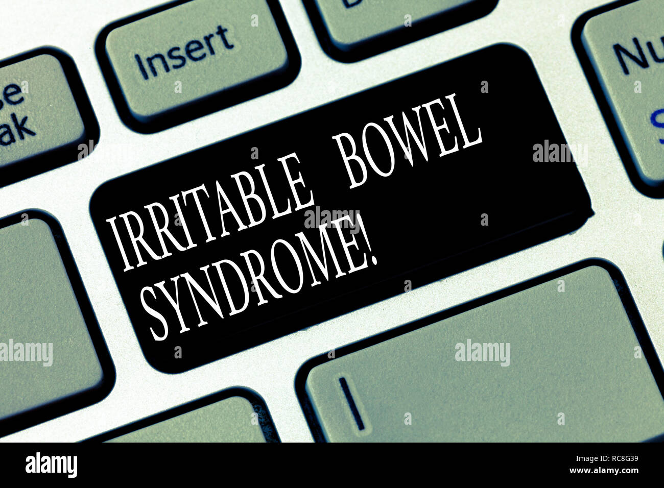 Text sign showing Irritable Bowel Syndrome. Conceptual photo Disorder ...