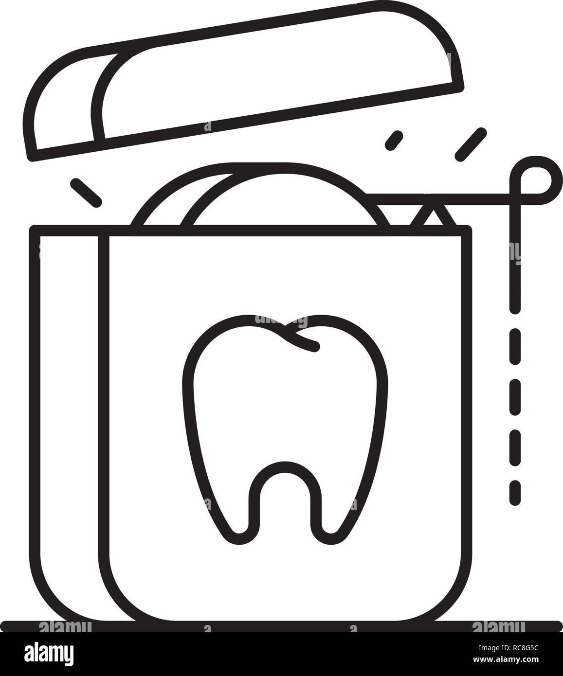 Medical floss icon, outline style Stock Vector Image & Art - Alamy