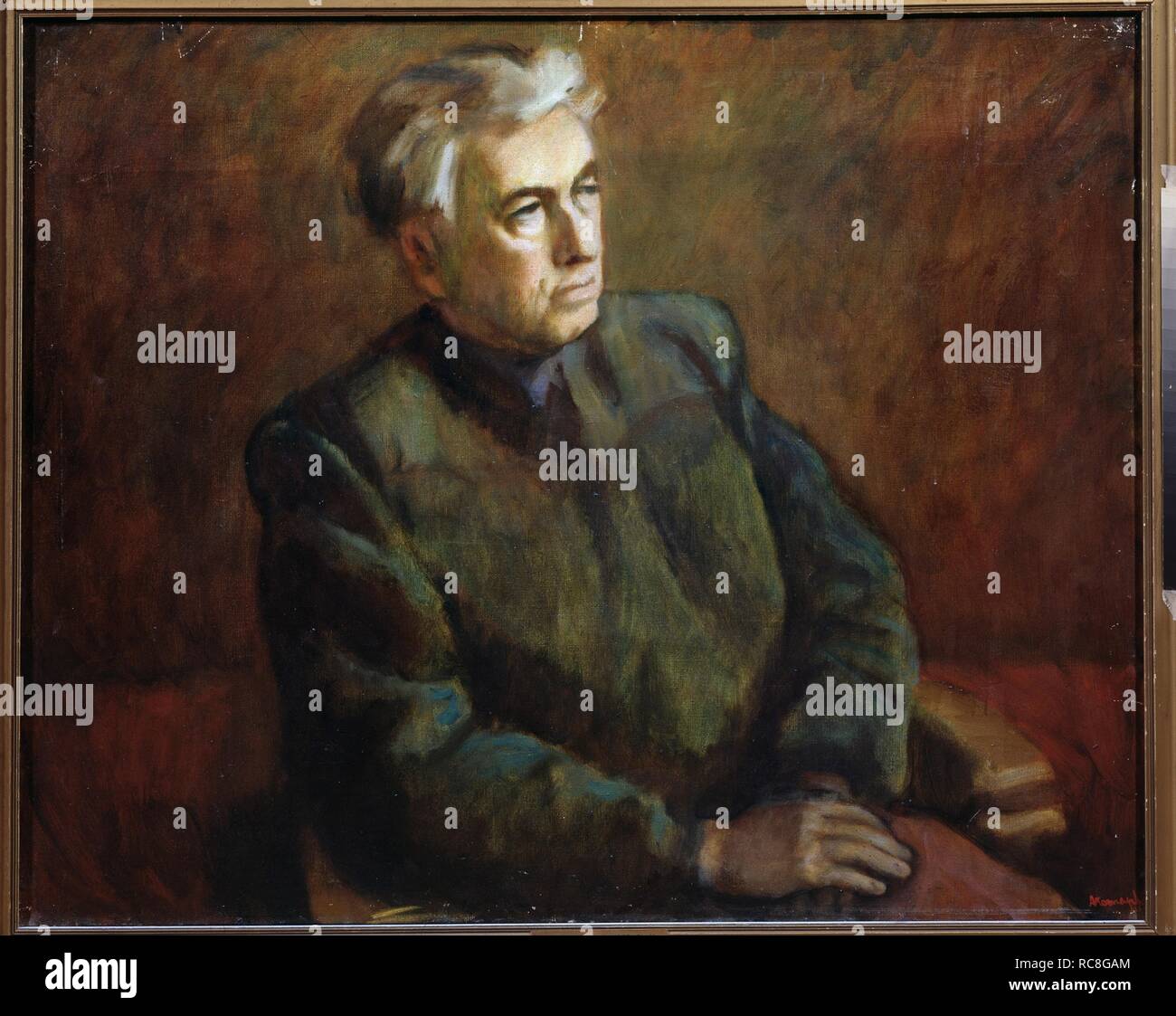 Portrait of the author Ilya Ehrenburg (1891-1967). Museum: State Central Literary Museum, Moscow ...