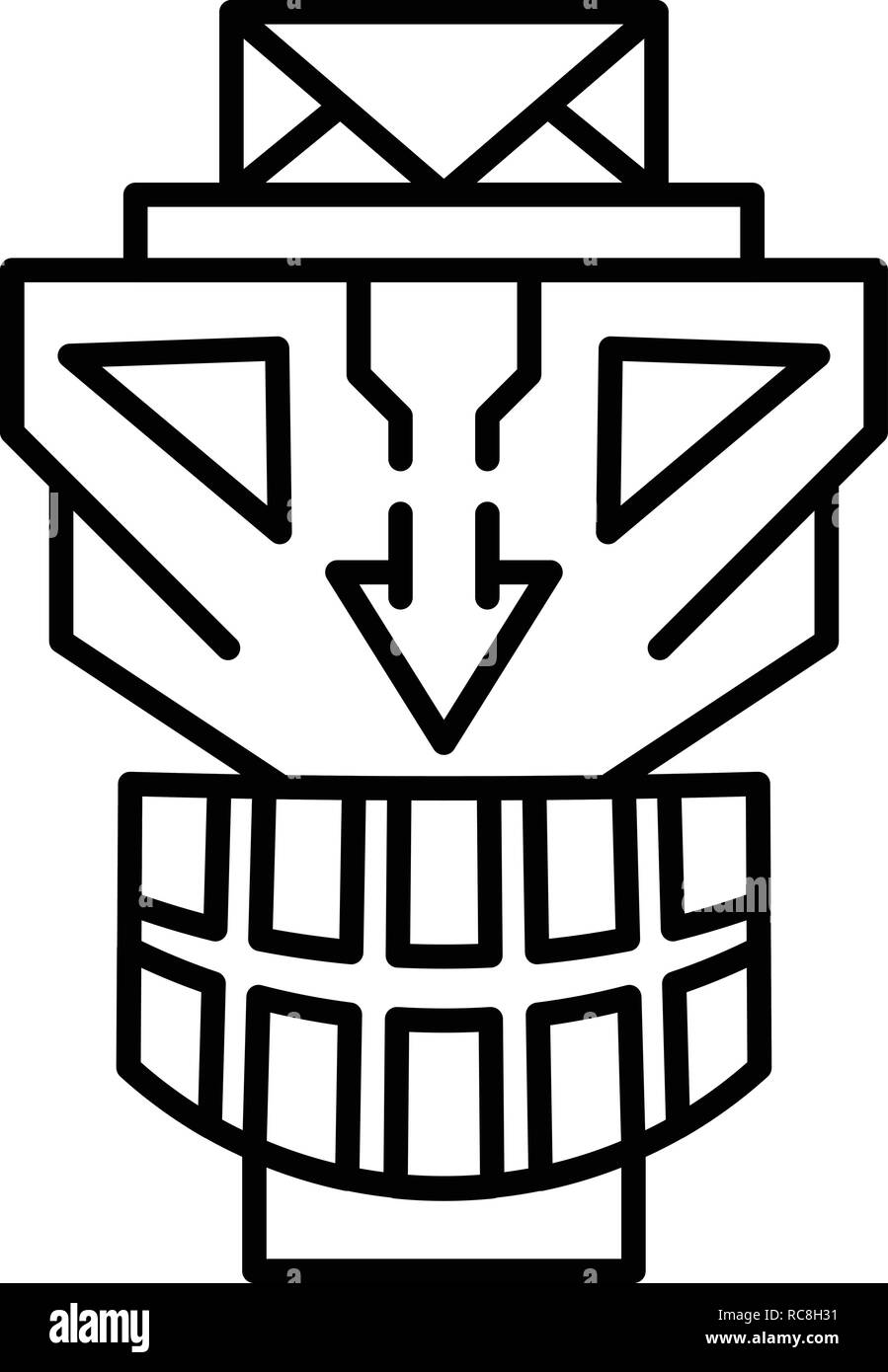 Mayan god mask Black and White Stock Photos & Images - Alamy