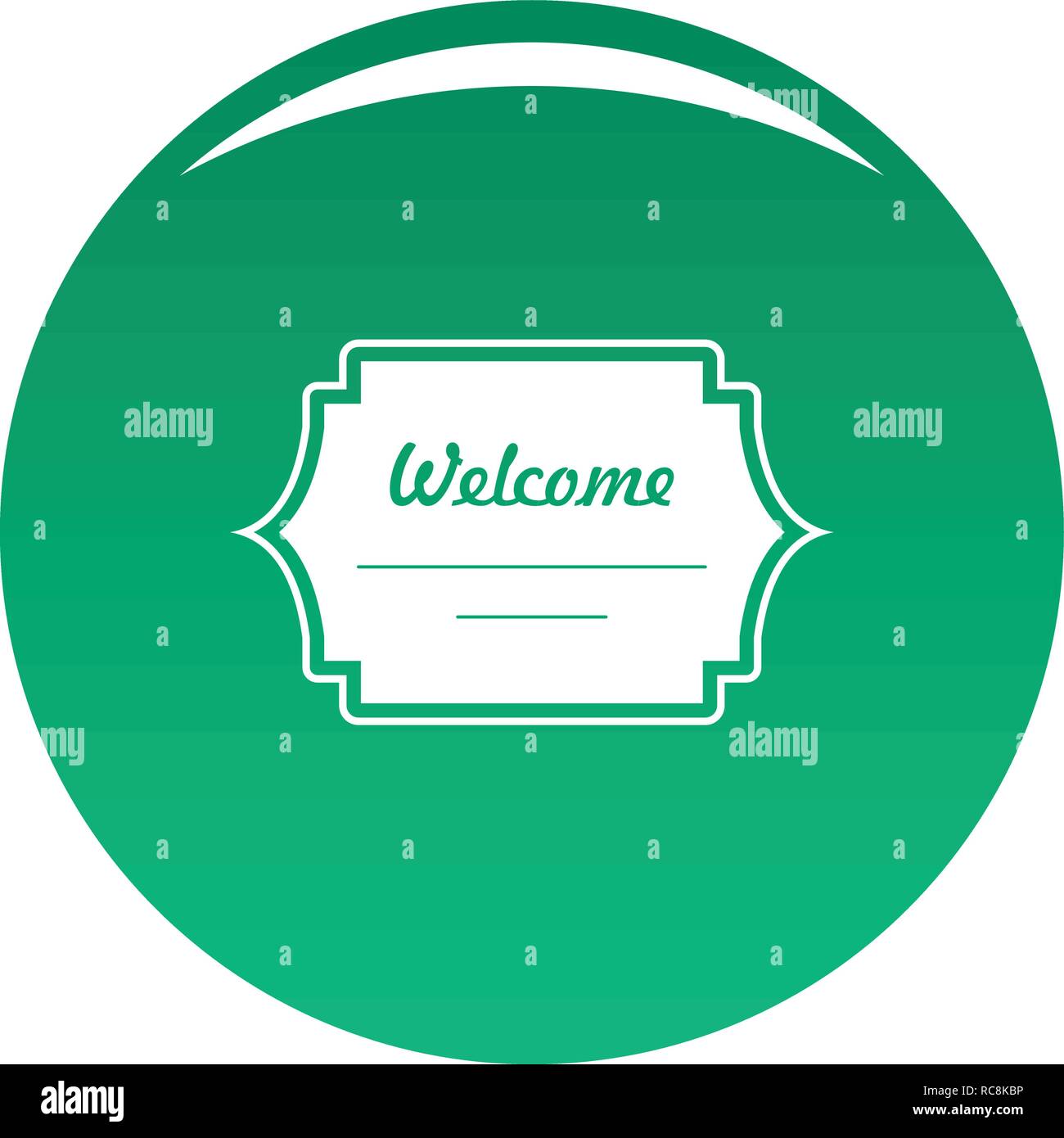 Well met label icon. Simple illustration of well met label vector icon ...