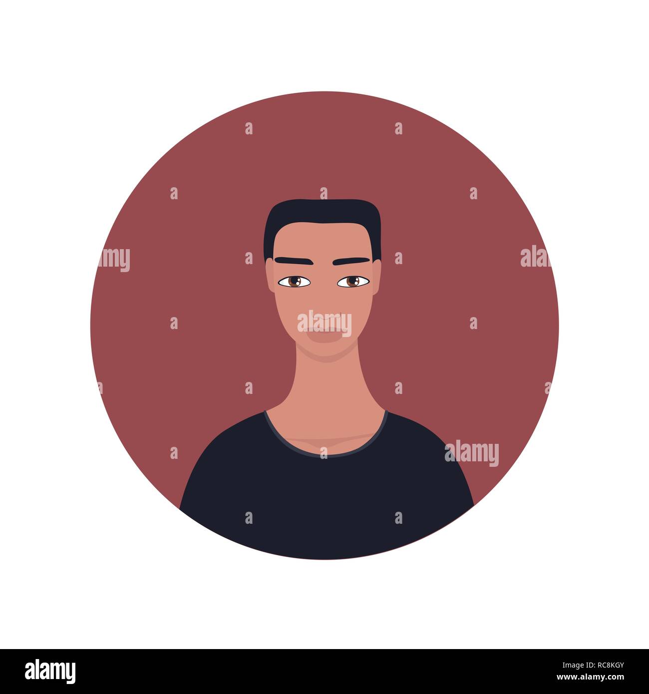 Male avatar profile picture icon hi-res stock photography and images ...