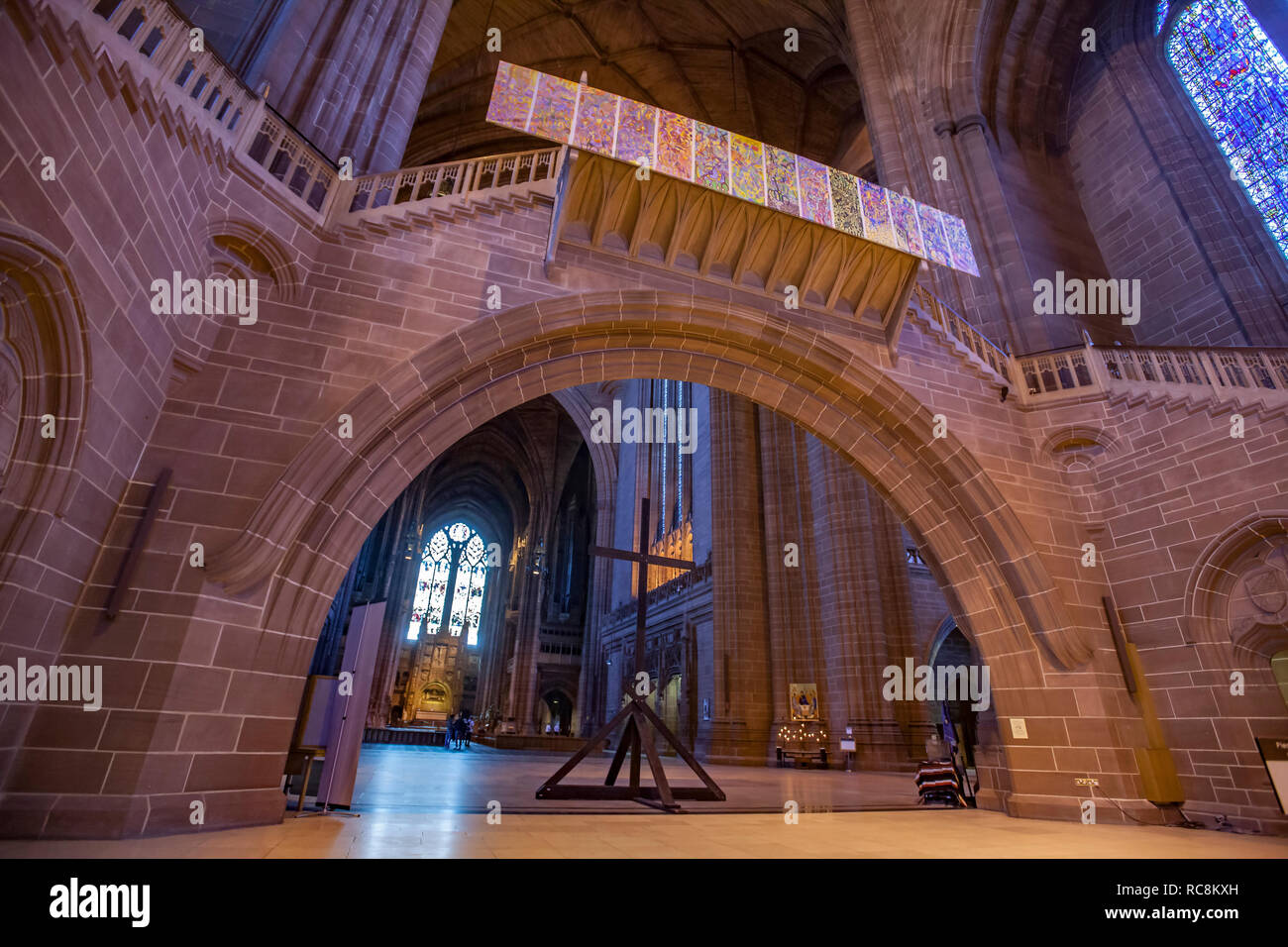 The Dulverton Bridge in Liverpool Anglican cathedral Stock Photo - Alamy