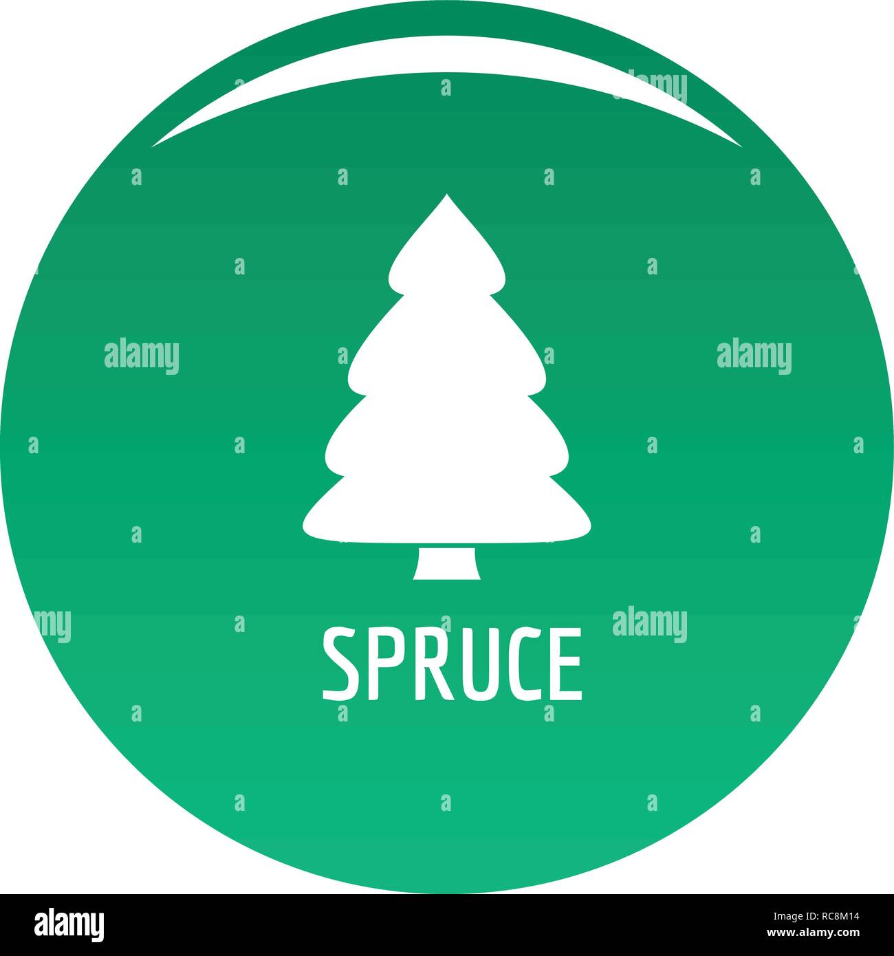 Spruce tree icon. Simple illustration of spruce tree vector icon for ...