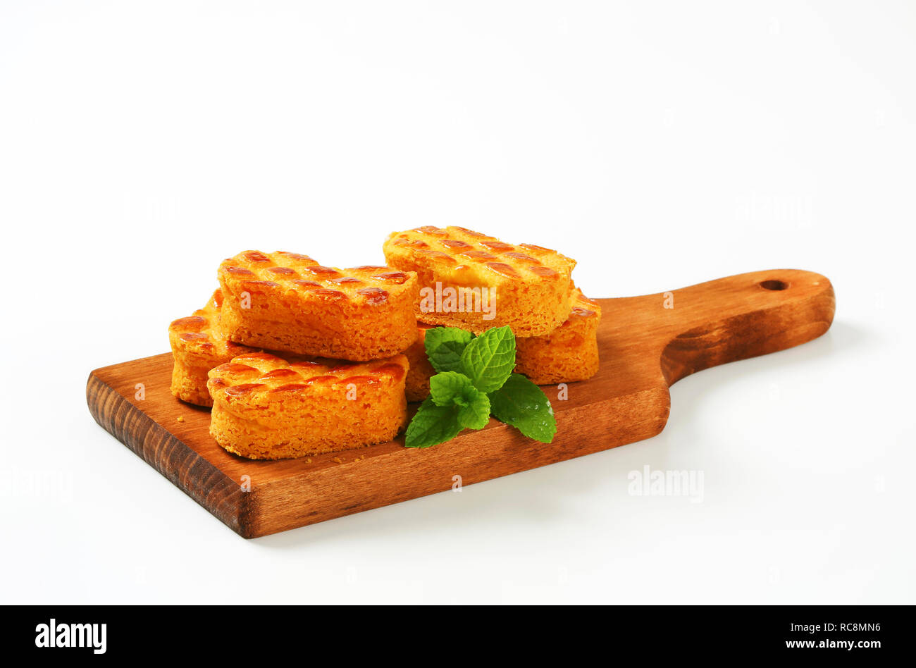 Dutch cuisine - Small oval-shaped cookies with almond filling Stock ...