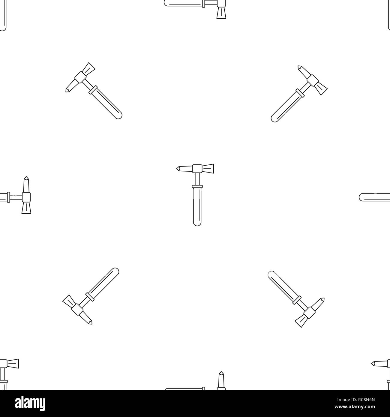 Hammer tool icon. Outline illustration of hammer tool vector icon for ...