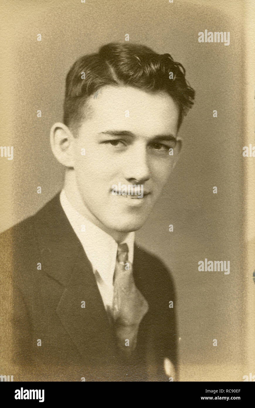 Vintage male portrait hi-res stock photography and images - Alamy