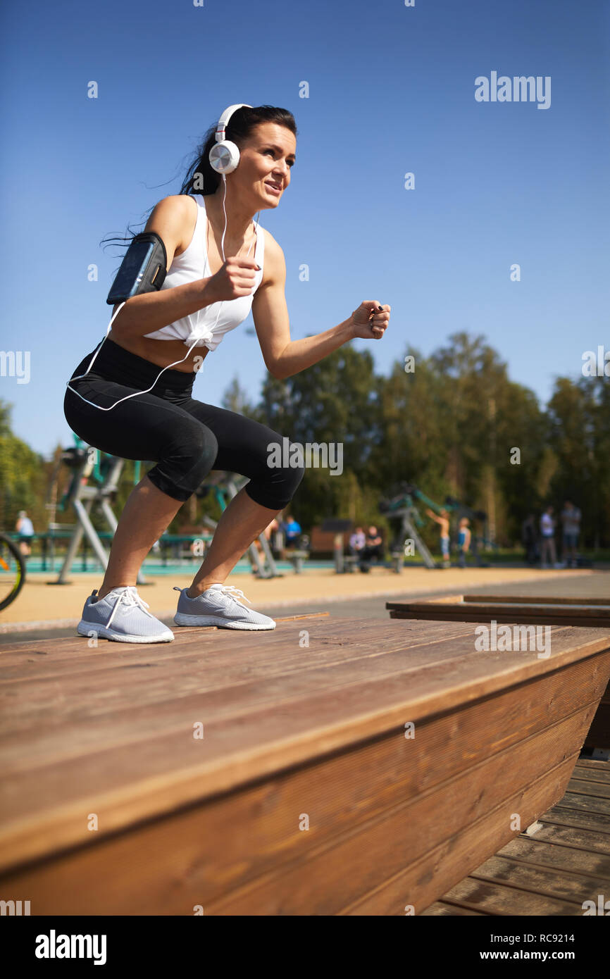 Squat jump hi-res stock photography and images - Alamy